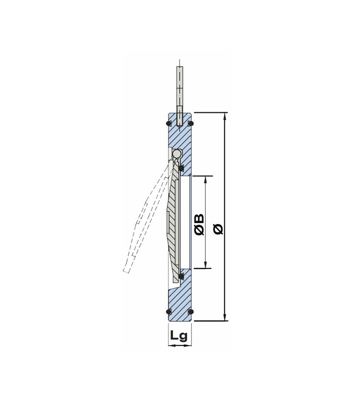 Clapet simple battant sandwich acier zingué DN50 - SFERACO : 364050